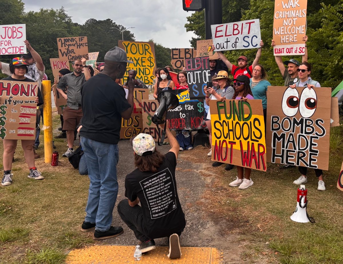 South Carolinians Wage May Day Protest of the Israeli Weapons Factory ...
