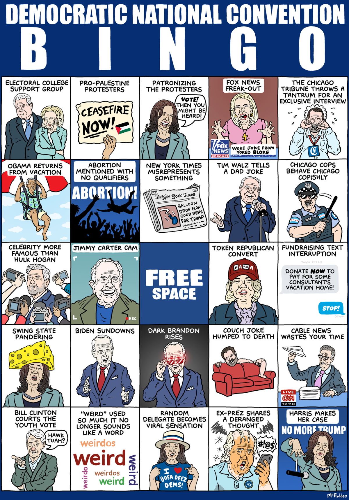 Get Your DNC Bingo Card Here! - In These Times